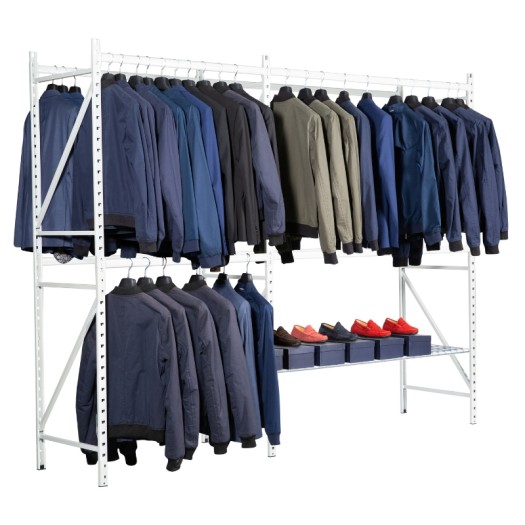 Estantería metálica para ropa 150 kg - TEKIPEO