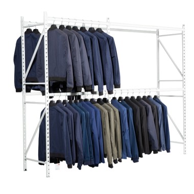 Estantería metálica para ropa 150 kg - TEKIPEO