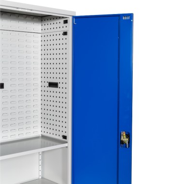 Armario de taller con puertas batientes 2 estantes - Tekipeo